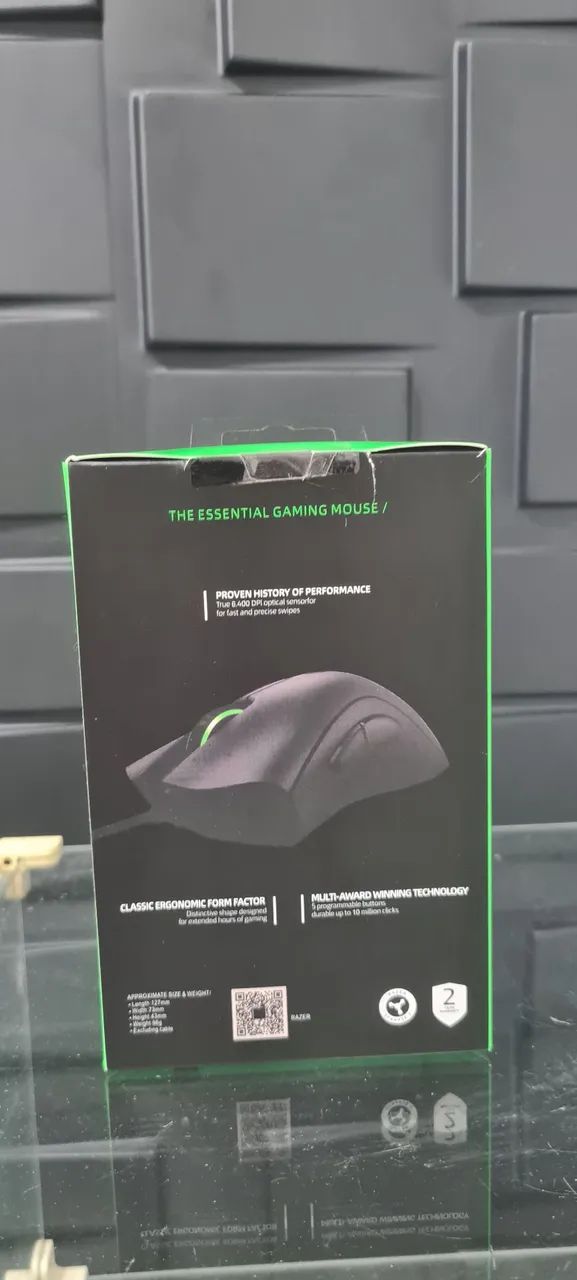 MOUSE GAMER RAZER DEATHADDER ESSENTIAL 6.400 DPI PRONTA ENTREGA ...