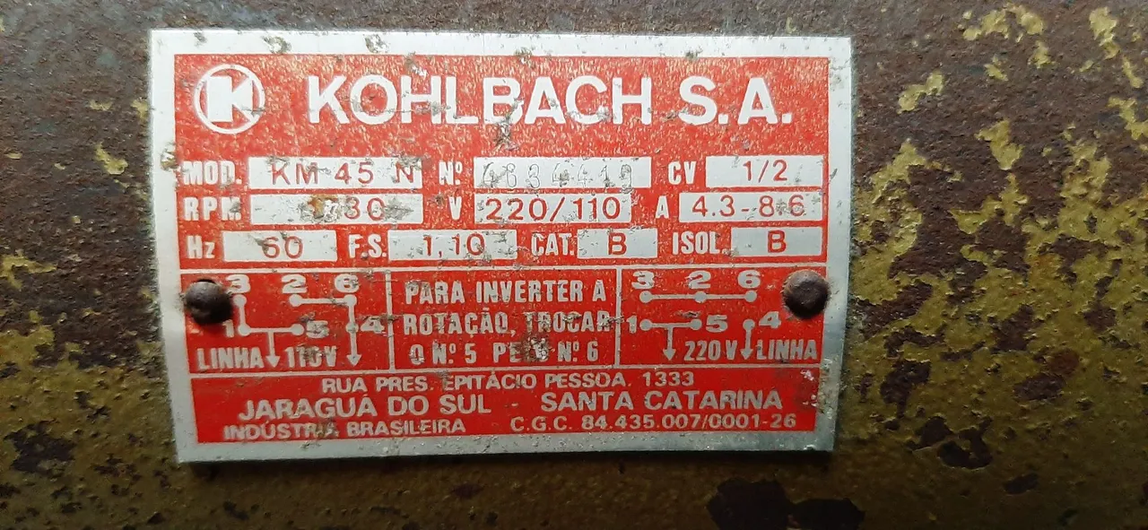 "kohlbach motores" no Brasil
