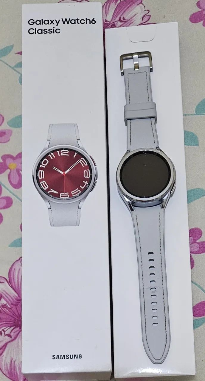 Galaxy Watch 6 Classic 47mm 16GB, Android Wear, GPS, BT, Novíss, Caixa ...