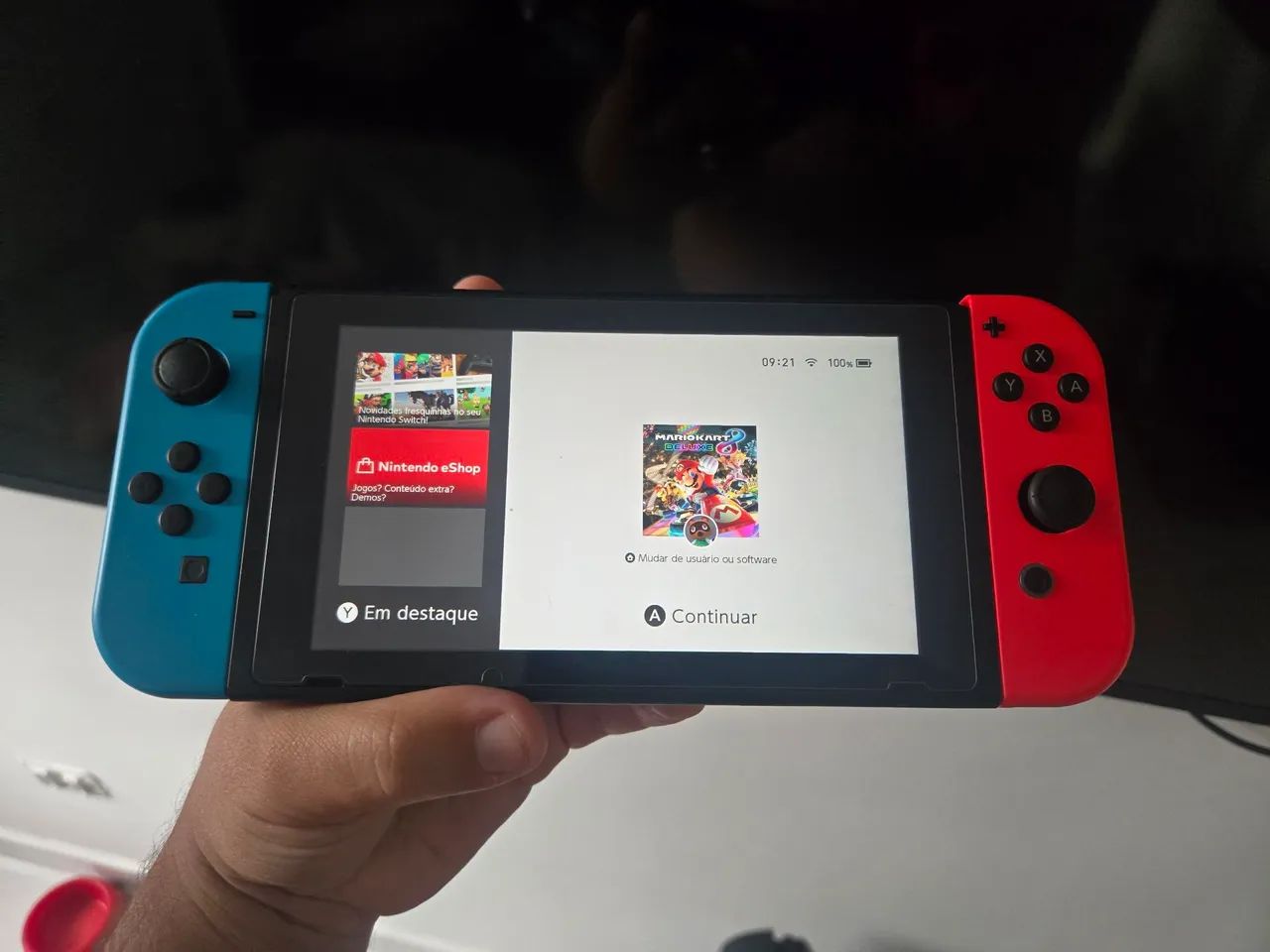 Nintendo switch V2 128gb desbloqueado aceito trocas - Consoles de Vídeo ...