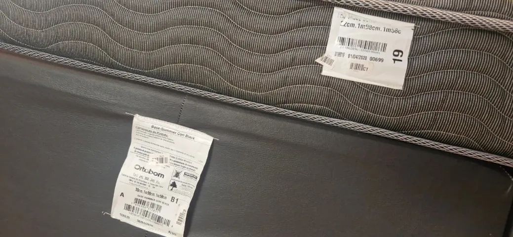 Cama Box Queen Colchão e Base Ortobom - Completo - Camas e Colchões ...