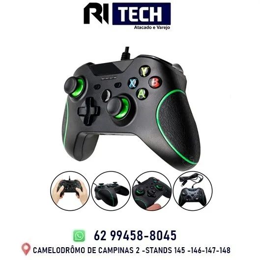 Controle Manete Xbox One Com Fio Joystick Vídeo Game Pc Gamer - Peças e ...