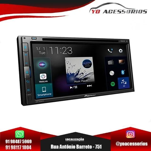 "multimidia pioneer 2 din" no Brasil