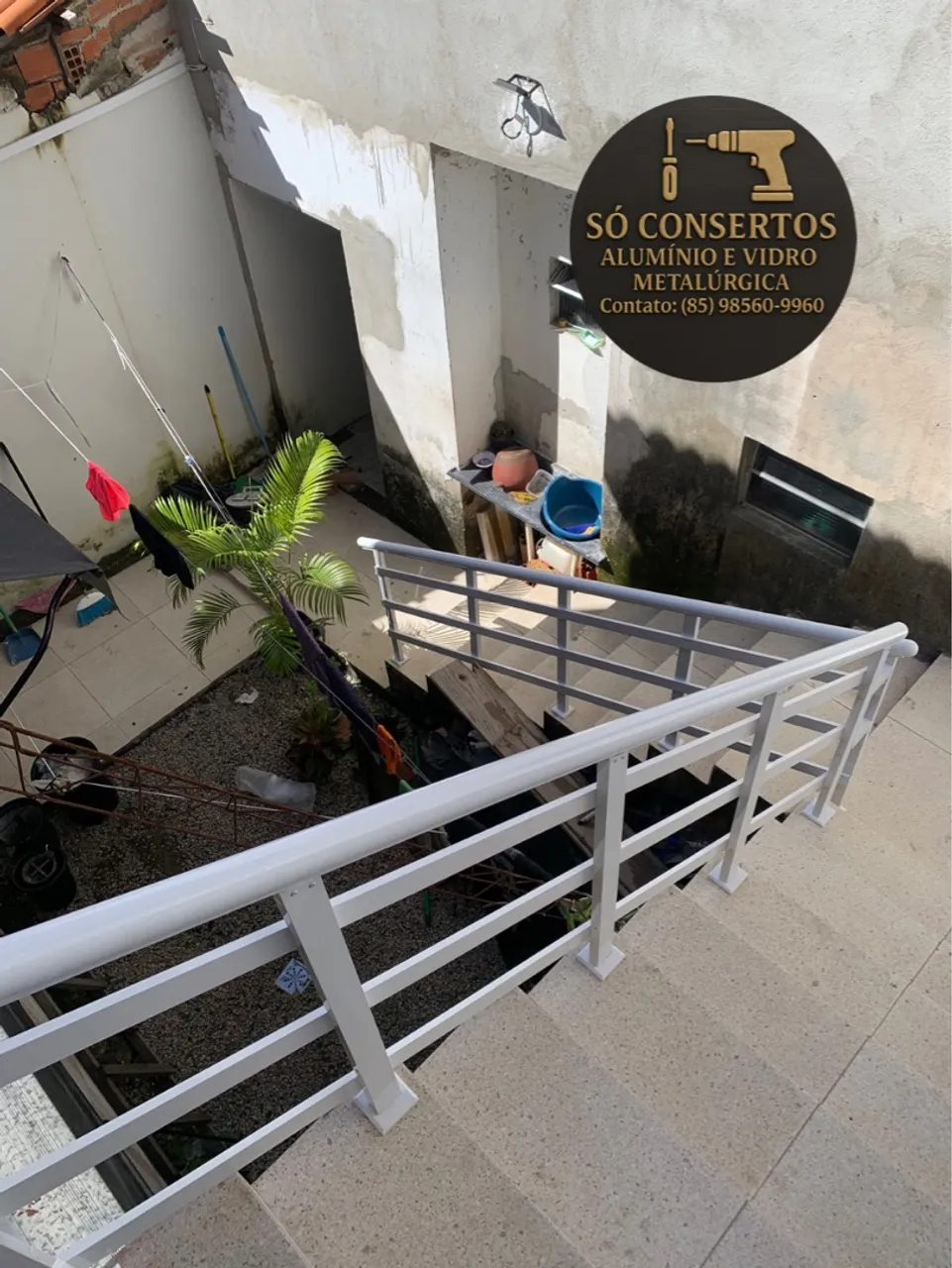 "guarda corpo de aluminio branco" - Portas e Janelas no Brasil