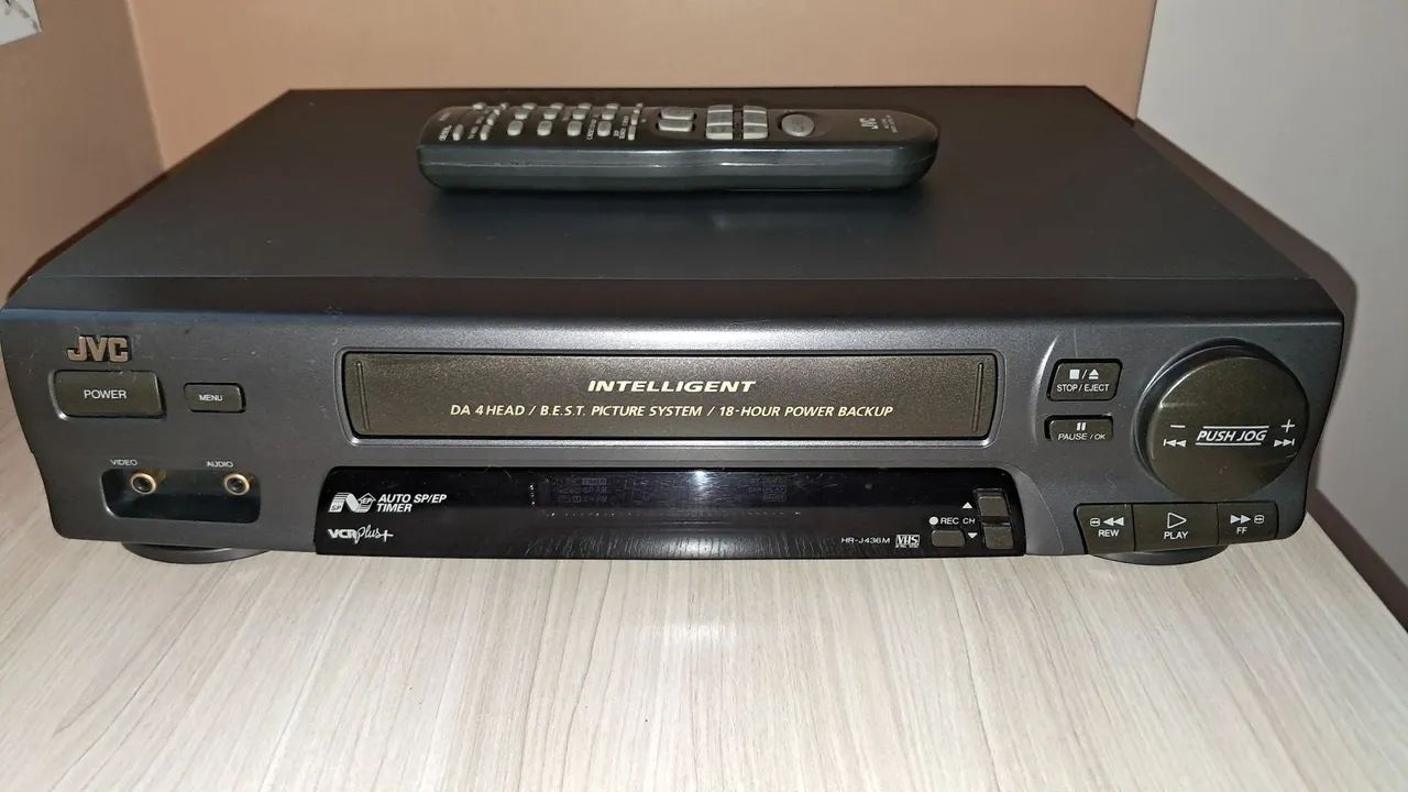 Vídeo cassete JVC Hr-j436M 4 cabeças - DVD, Blu-Ray e Vídeo Cassete ...