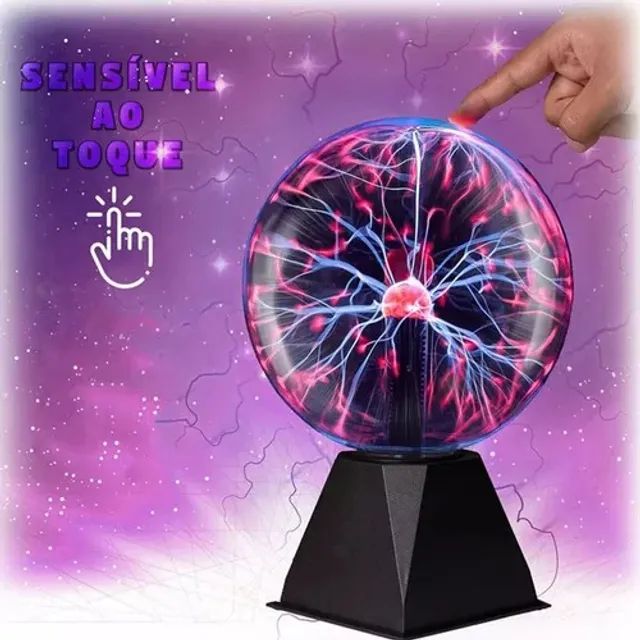 Bola De Cristal De Plasma - Esfera De Raios - Antiguidades - Novo ...