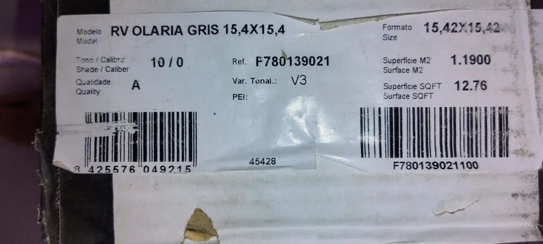 Revestimento Cinza Brilho 15,4x15,4 Roca Olaria - Pisos e Revestimentos ...