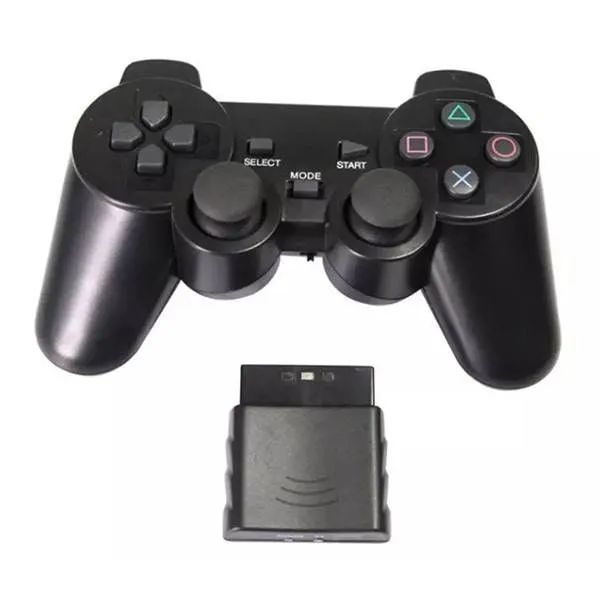 Controle PS2 Sem Fio Wireless + Adaptador Bluetooth - Consoles de Vídeo ...