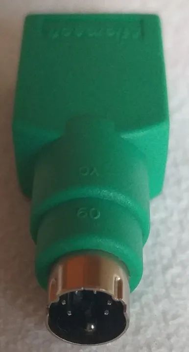 Plug adaptador Mini Din Ps2 macho 6 pinos X Usb femea, microsoft ...