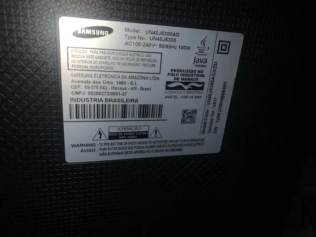 "display de tv samsung 40 polegadas" no Brasil