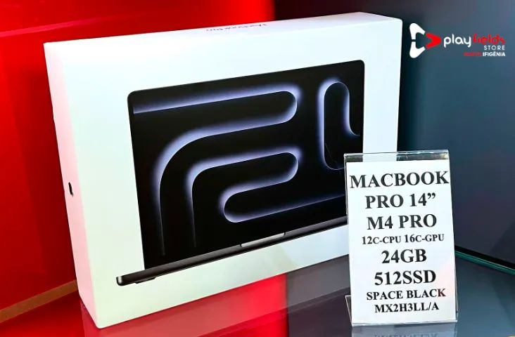 Apple MacBook Pro 14" M4 Pro 24GB 512SSD Space Black- Produto Novo com Garantia da Loja ...