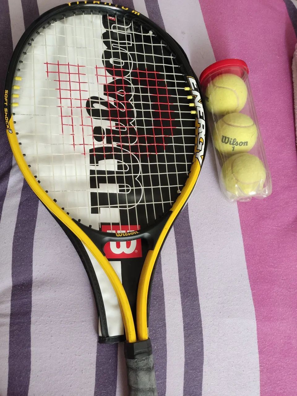 Raquete de Tênis Wilson Energy Soft Shock 3 PROMOÇÃO - Academia e ...