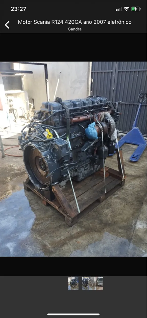 "motor scania" no Brasil