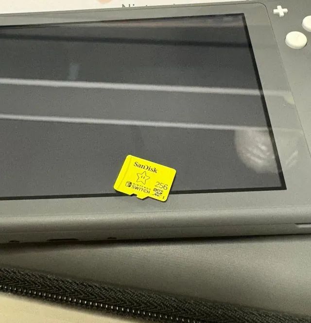 Nintendo Switch Lite Cinza + Case + SD 256gb Perfeito estado - Consoles ...