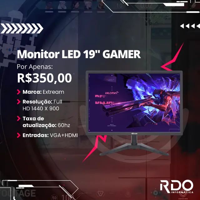 "monitor de 19 polegadas" no Brasil