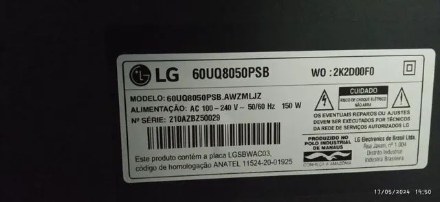 "televisao de 60 polegadas" no Brasil