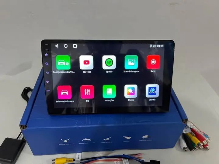 Multimídia 9P 4ram 64g android carplay YouTube wifi Waze Netflix ...