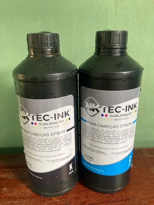 Tintas para sublimação Tec-ink Cyan and Black - Ferramentas de Pintura ...