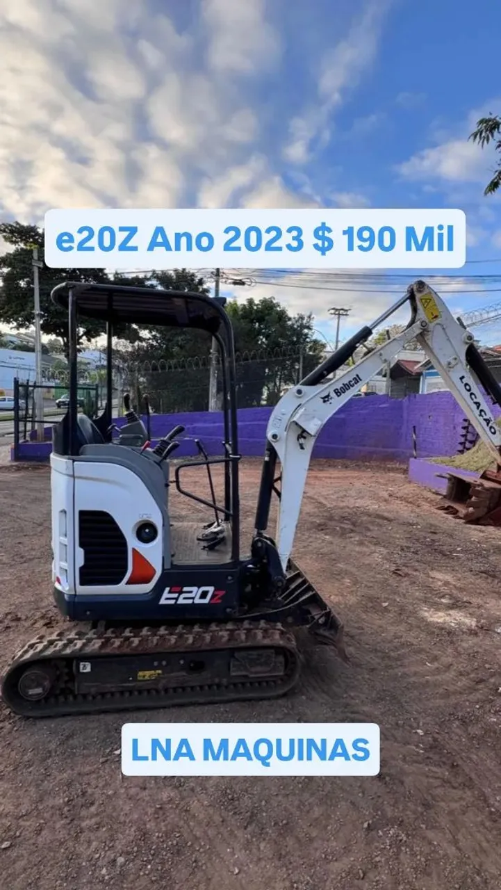 "escavadeira bobcat" no Brasil