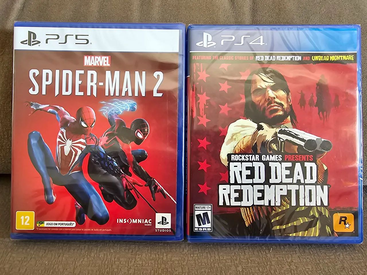 Red Dead Redemption e Spider-Man 2 LACRADO - Jogos de Vídeo Game ...