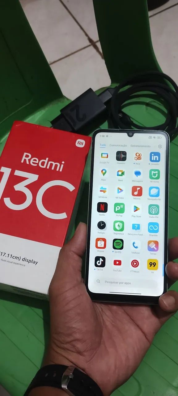 Celular Redmi 13C novo conservado 256GB de memória 12 de RAM ...