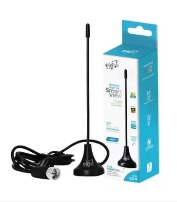 Antena Analógica/Digital Interna Smart View 4K HDR com Cabo Coaxial de ...