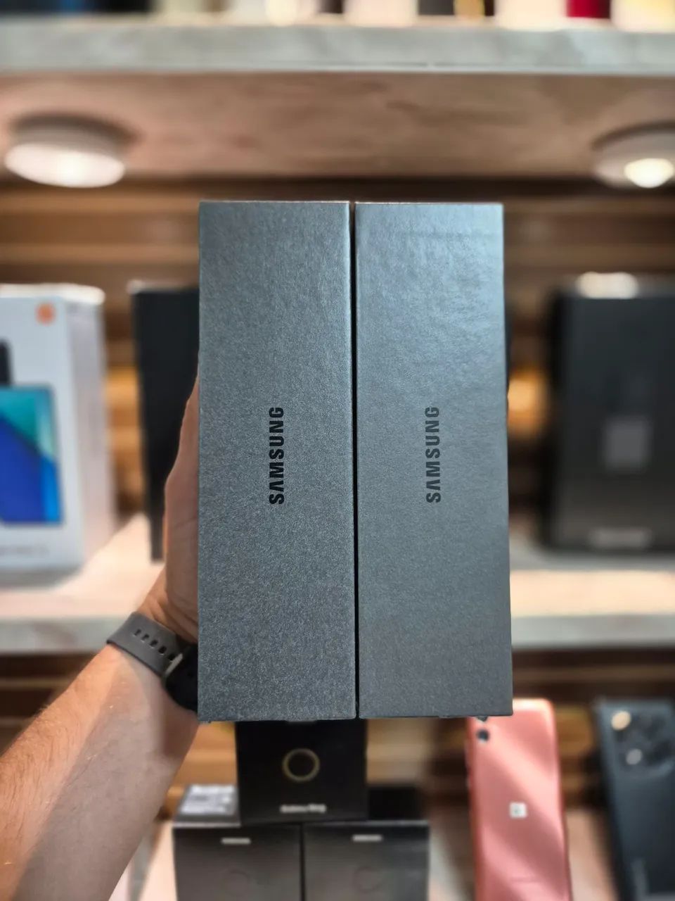 Samsung Galaxy S25 Plus, 256/12GB, cor azul e prata, LACRADO. Garantia ...