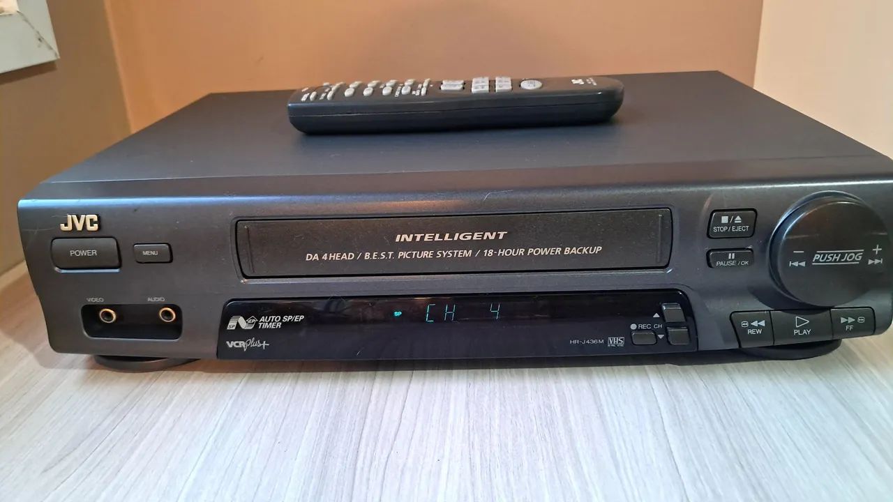 Vídeo cassete JVC Hr-j436M 4 cabeças - DVD, Blu-Ray e Vídeo Cassete ...