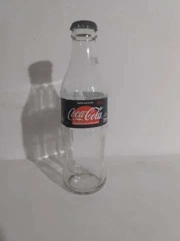 Garrafa Coca Cola Zero Coleção Rótulo Preto Sol vermelho Rara Vazia ...