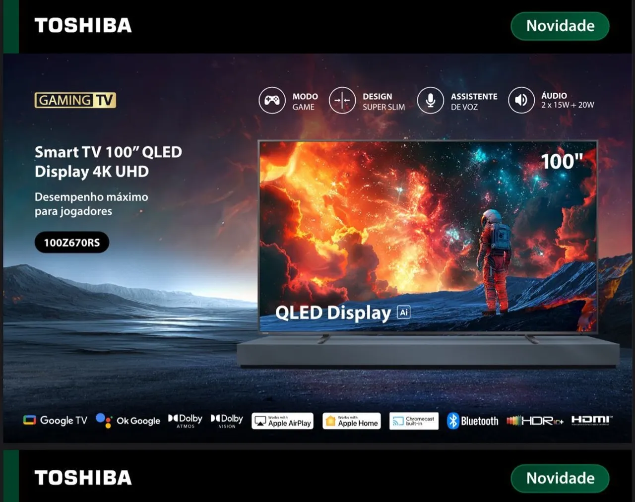 "tv de 100 polegadas" no Brasil