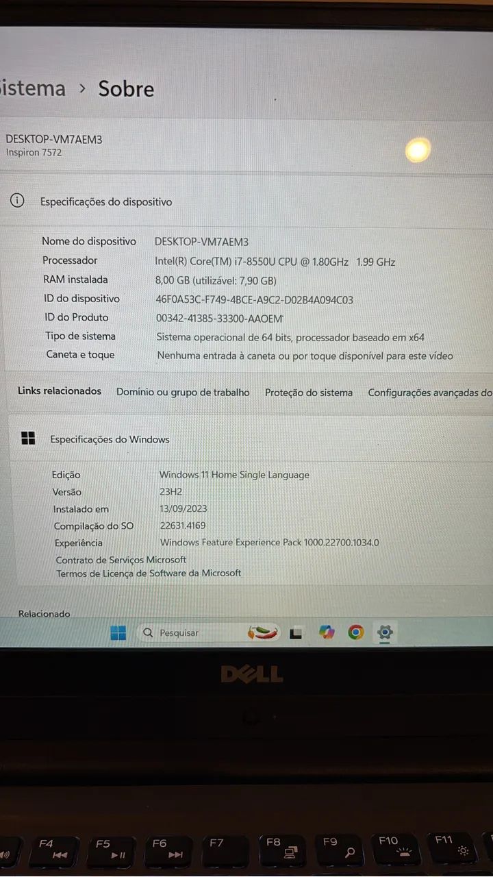 Dell Inspiron i7 | 8GB RAM | Windows 11 - Notebooks - Centro, Curitiba ...