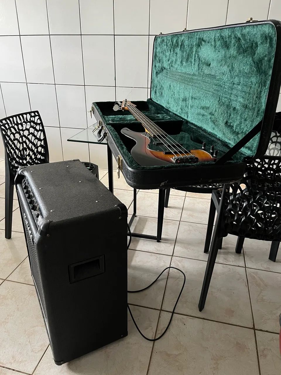 Baixo+Amplificador Meteoro - Instrumentos musicais - Jardim Ipanema ...