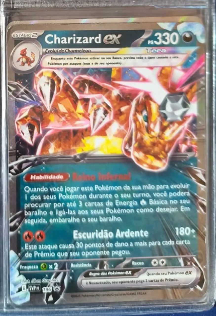Carta Pokémon Charizard ex (196/**) - Foil / PROMO / Português ...