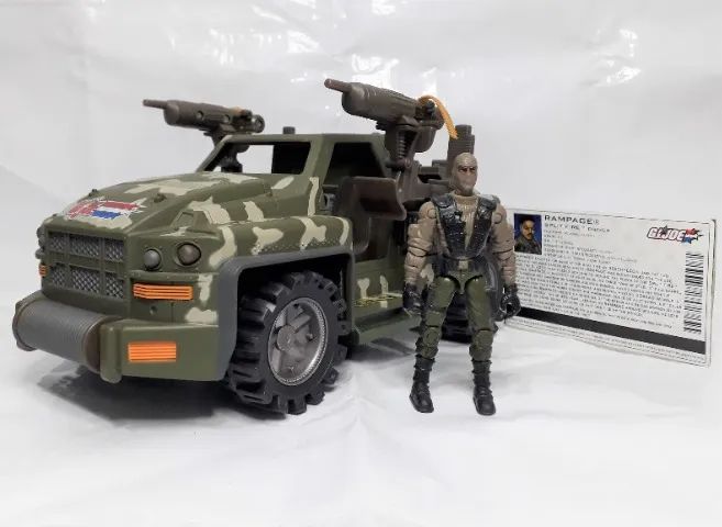 Comandos Em Ação Gi Joe Split Fire E Rampage Veiculo + Figura exclusiva ...