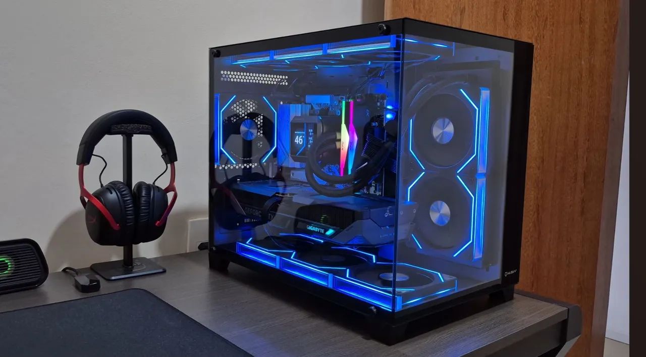 Gabinete Husky Dome 210 (sem fans) - Na caixa completo - Peças de ...