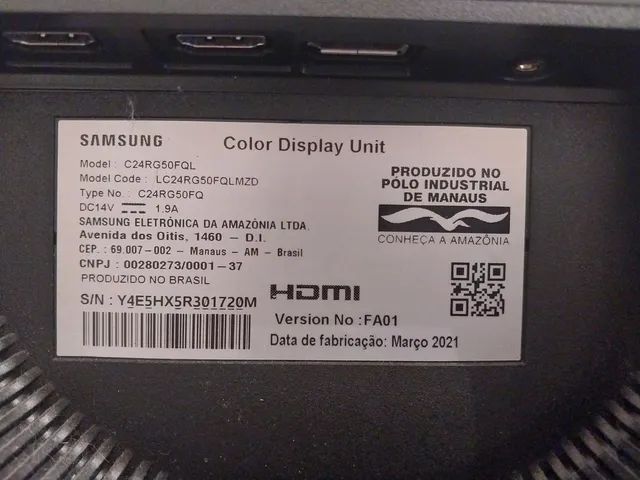 "monitor 24 curvo 144hz" no Brasil
