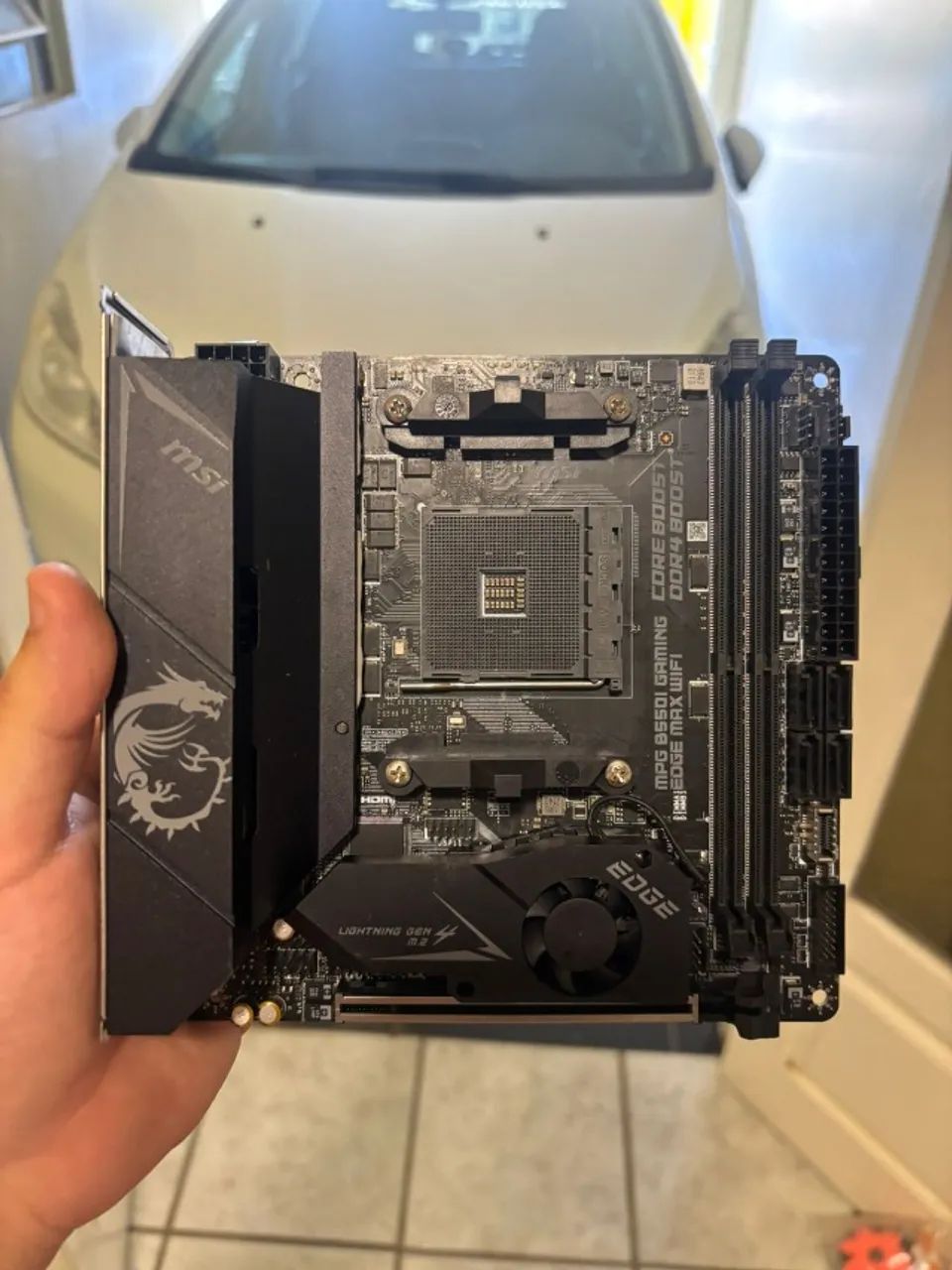 Placa Mãe AM4 Mini ITX MSI b550i Edge Max Wifi - Defeito - Peças de ...