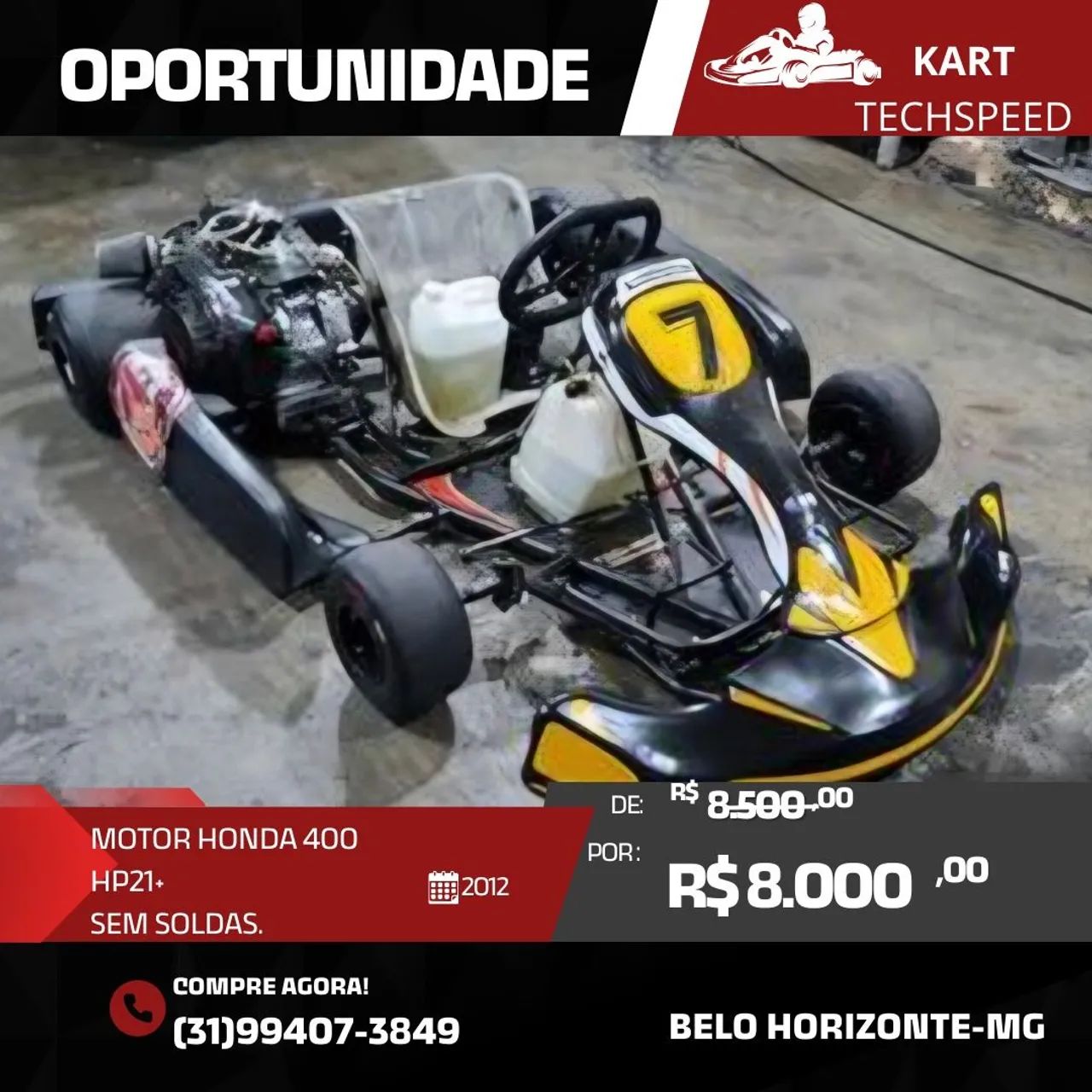 "techspeed kart" no Brasil