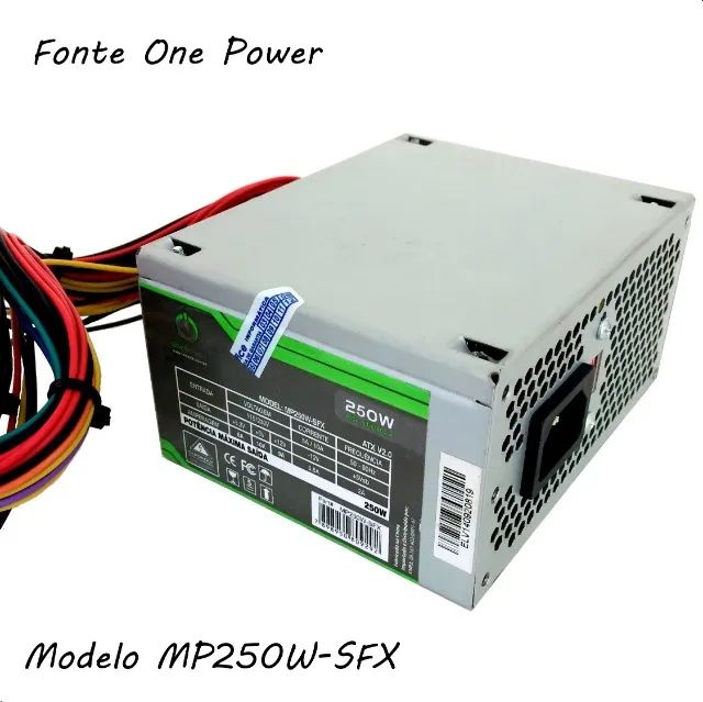 Fonte Mini ITX 250W One Power MP250W-SFX Computador PC Slim Padrão SFX ...