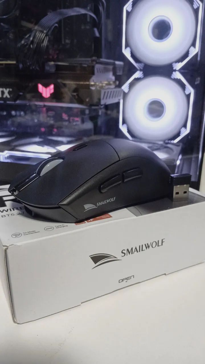 MOUSE GAMER SEM FIO SMAILWOLF RS7 - Periféricos e Acessórios de ...