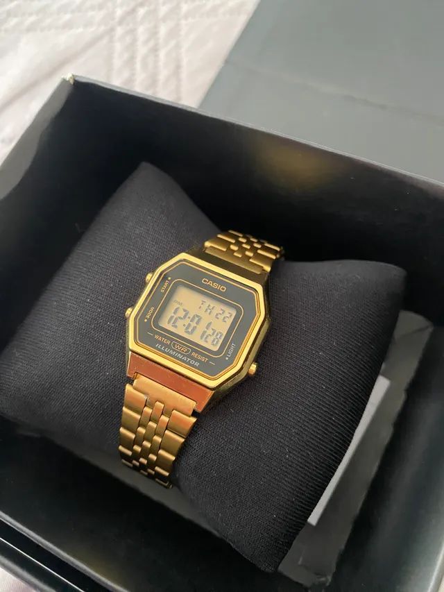 "relogios casio dourado" no Brasil