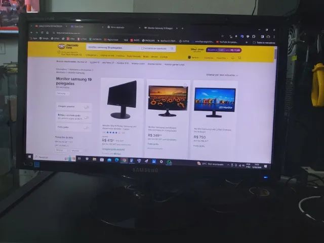 "monitor samsung led 20 polegadas" no Brasil