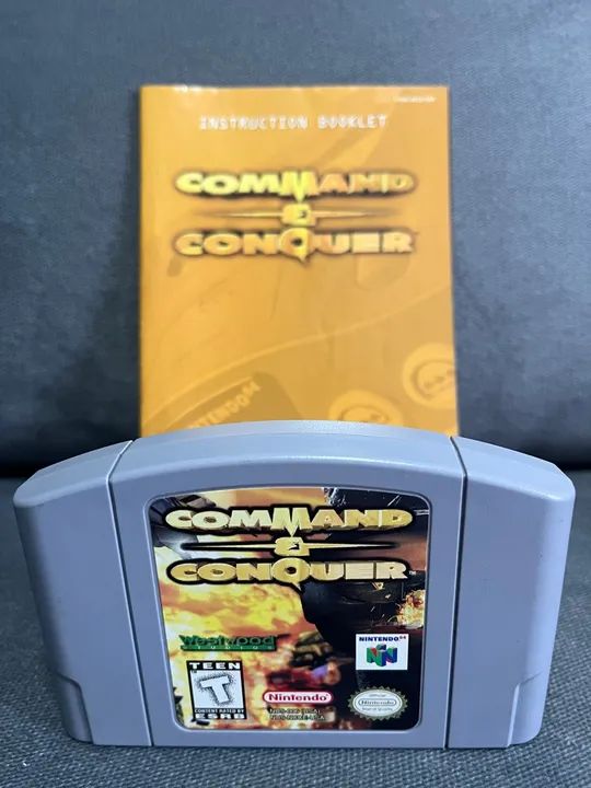 Command & Conquer Nintendo 64 N64 original com manual - Jogos de Vídeo ...