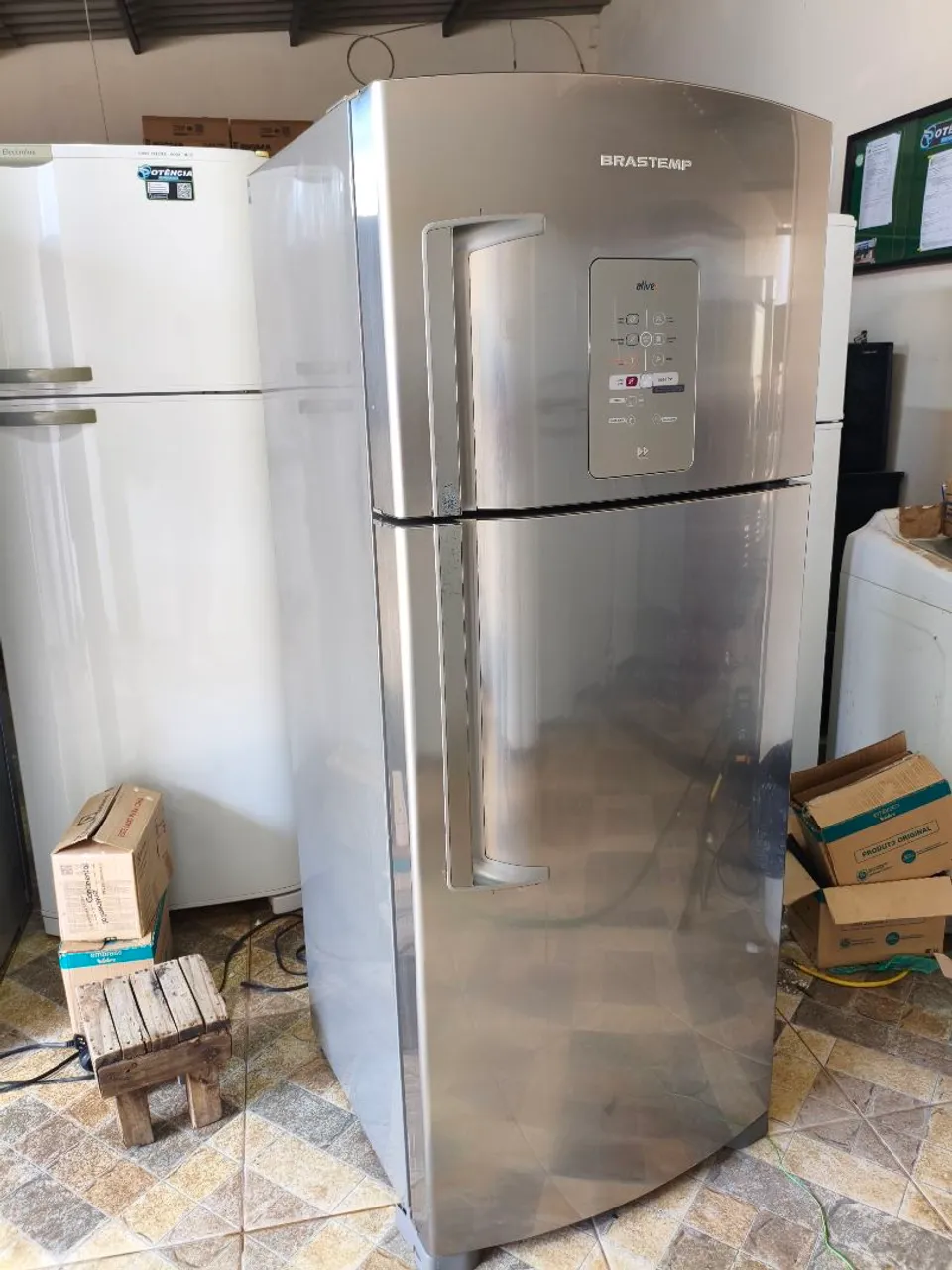 "geladeira brastemp freezer inverse" - Geladeiras e Freezers no Brasil