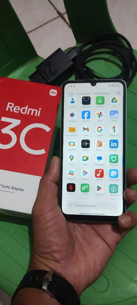 Celular Redmi 13C novo conservado 256GB de memória 12 de RAM ...