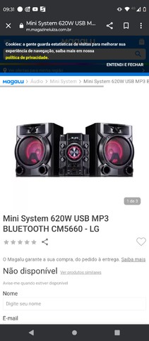 Mini system bluetooth lg | +325 anúncios na OLX Brasil