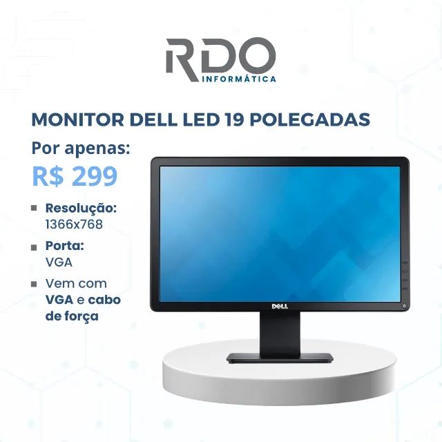 "monitor dell 21 polegadas" no Brasil