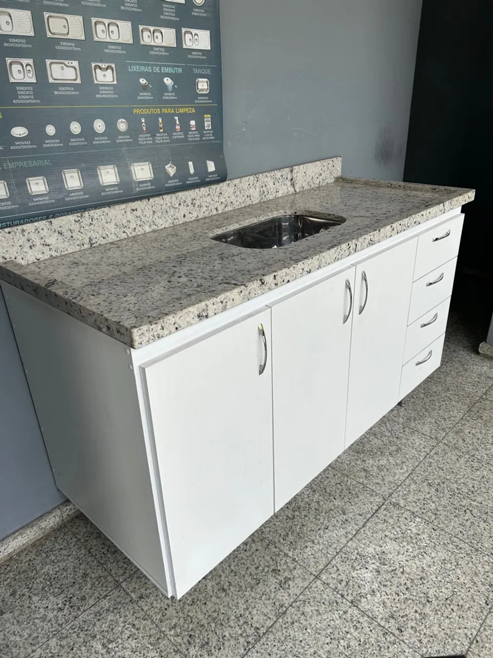 "pia de granito branco dallas" - Cubas e Pias no Brasil