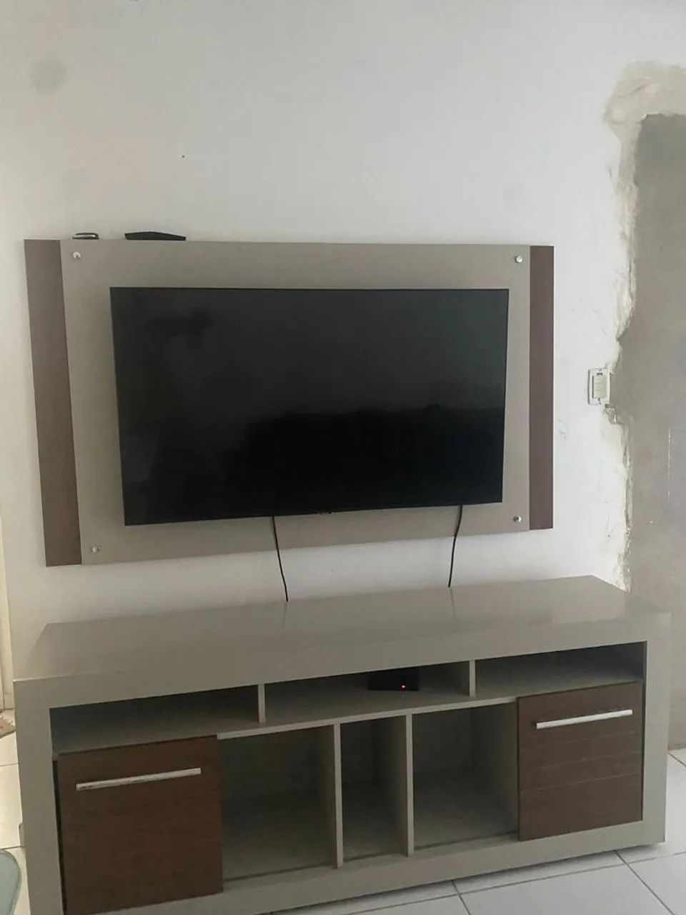 Vendo rack e painel pra TV até 75 polegadas - Racks e Painéis ...