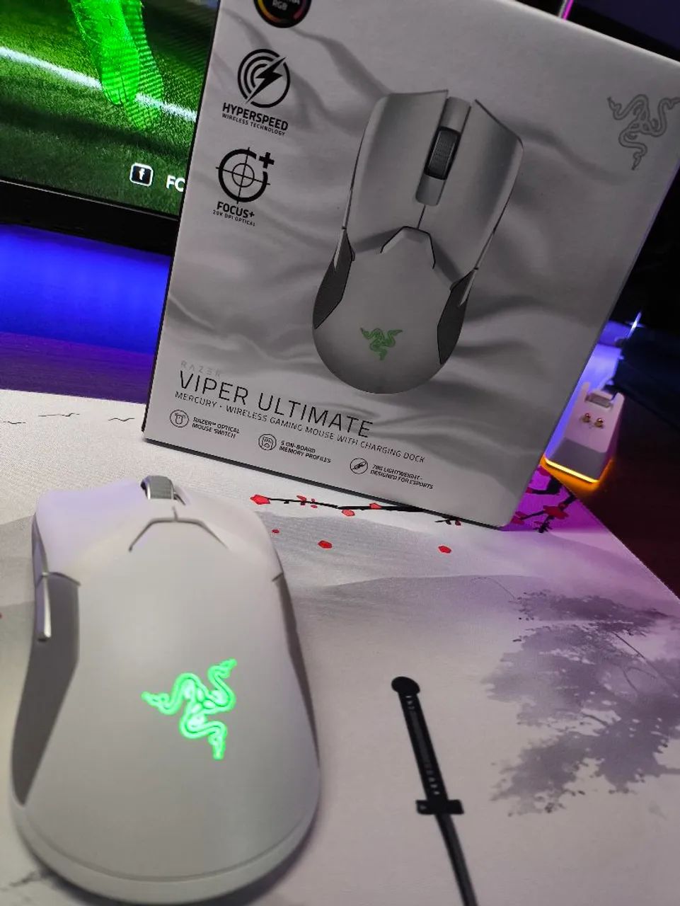 Razer Viper Ultimate Mercury Wireless Gaming Mouse - Periféricos e ...